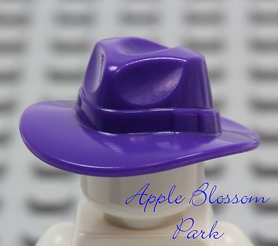 NEW Lego Minifig Dark PURPLE FEDORA - Space Police 3 Brick Daddy Head ...