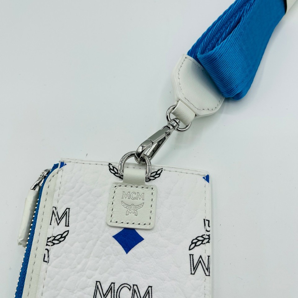 $180 MCM Spectrum Rainbow Logo Visetos Lanyard Card Case MYAAASV01 | eBay