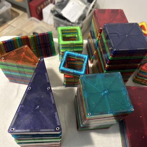 Magna Tiles 195 Pieces Build Toy STEM Good Condition LOT | eBay