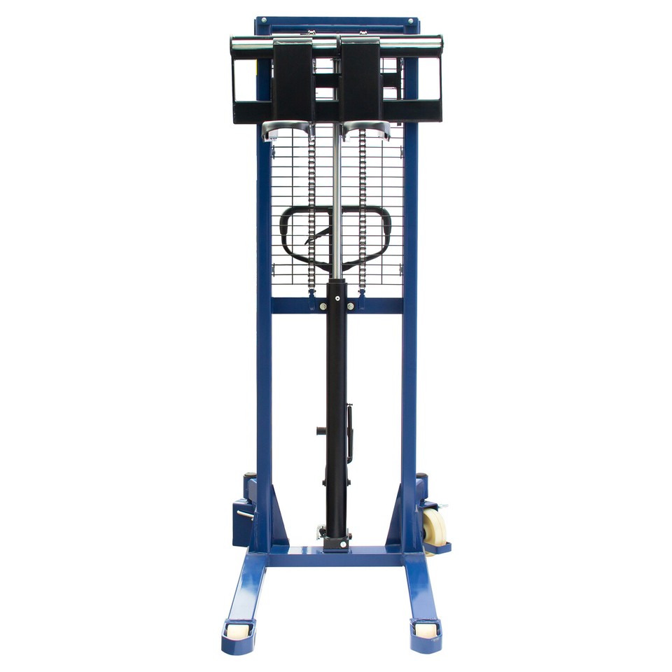 Manual Hydraulic Pallet Stacker 2200lbs Capacity 63" Lift fixed legs | eBay