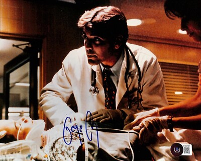 George Clooney "Doug Ross" ER Signed 8x10 Photograph BECKETT (Grad ...