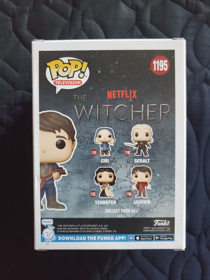 The Witcher JASKIER Hot Topic Exclusive Funko POP! Figure #1195 ...