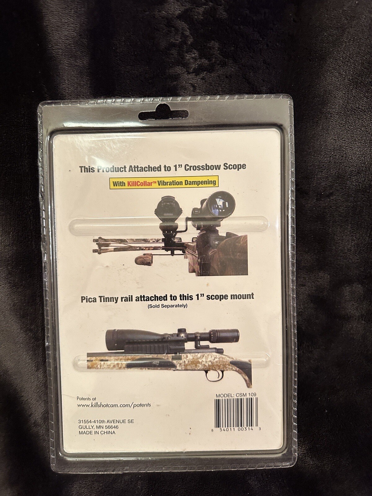 KillShot HotShot Model CSM-109 Rifle/Crossbow 1" Camera Scope Mount (no ...