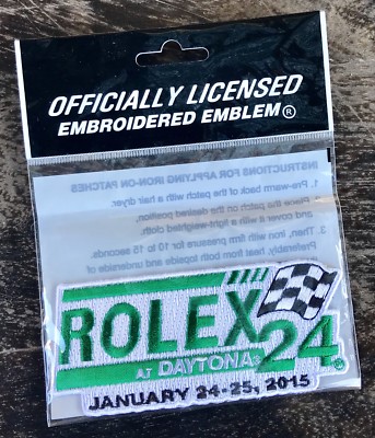 ROLEX Official Sewing Patch 24 Hours Daytona Circuit 2015 Embroidered ...
