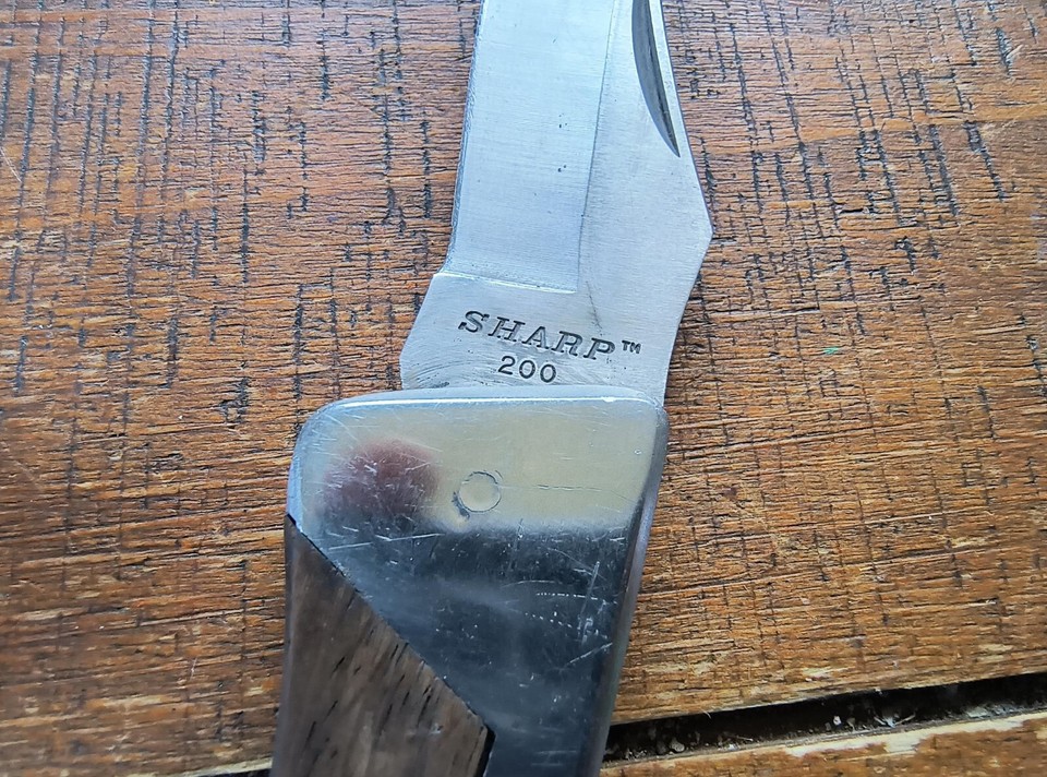 Sharp 200 Vintage Locking Pocket Knife Made in Japan 1980s VTG ...