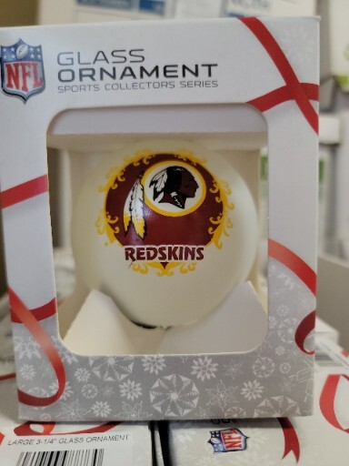 Glass ornament sports collectors Series - Redskins | eBay