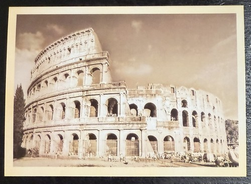 Colosseum Rome Italy Vintage Inspired Postcard Ephemera Card #4990 | eBay