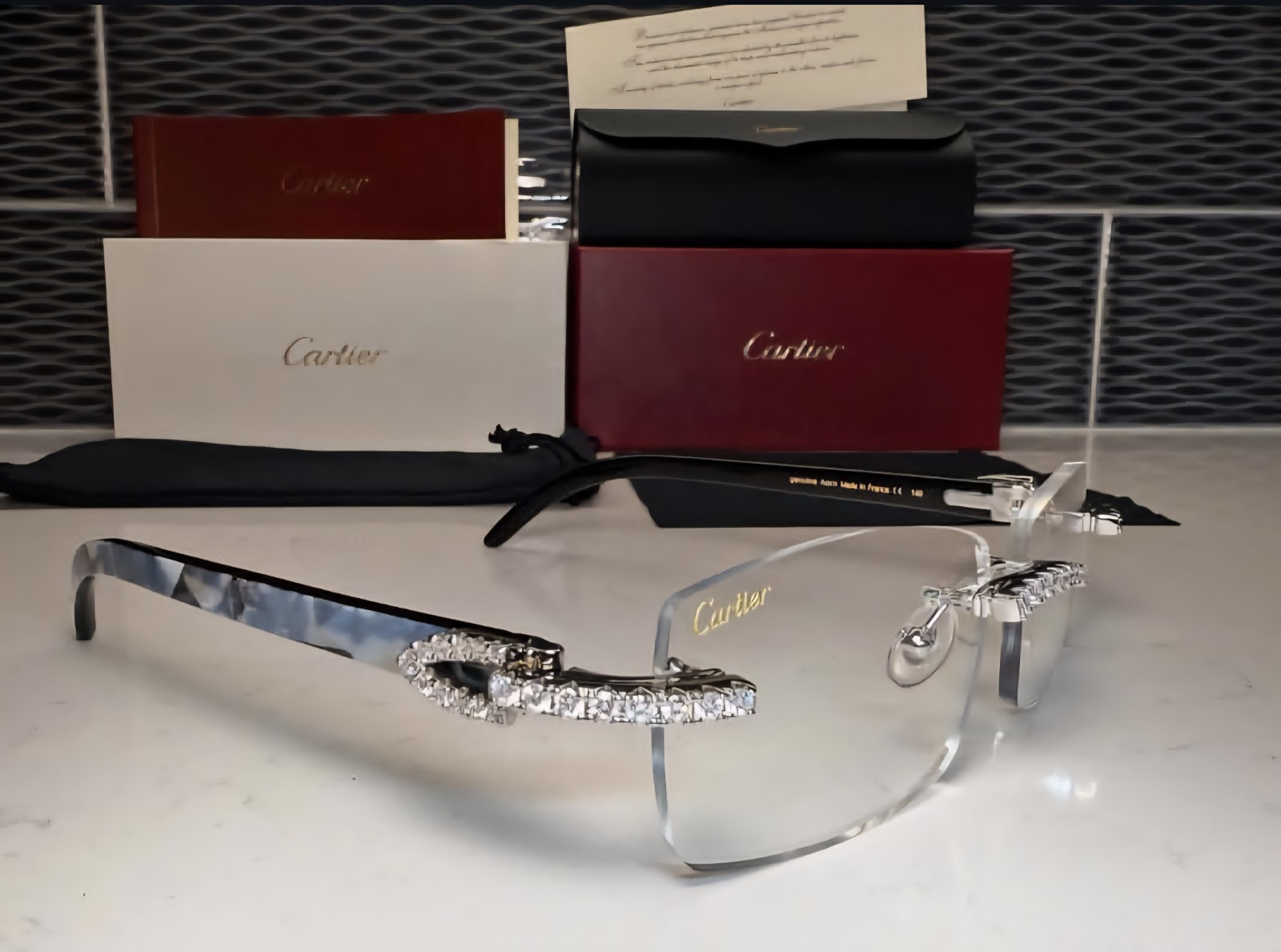 RARE Cartier Seashell Buffs With Diamonds, Passes Di… - Gem