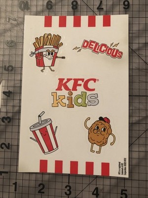 KFC Kids Sticker Set, Fast Food Restaurant, Premium, 5 character + logo ...