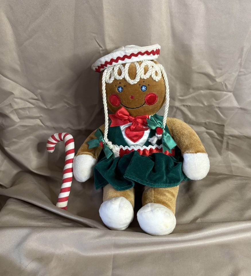 VTG 1990 Target Xmas Gingerbread Family Of 3 Stuffed Plush Dolls (2)19 ...