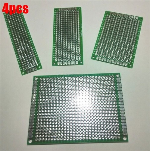 4X Double Side Prototype Pcb Breadboard 2X8 4X6 3X7 6X8CM Tinned ...