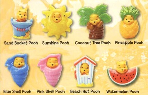 DISNEY PEEK-A-POOH SUMMER SPLASH SERIES 14 SUNSHINE POOH MINI FIGURE ...