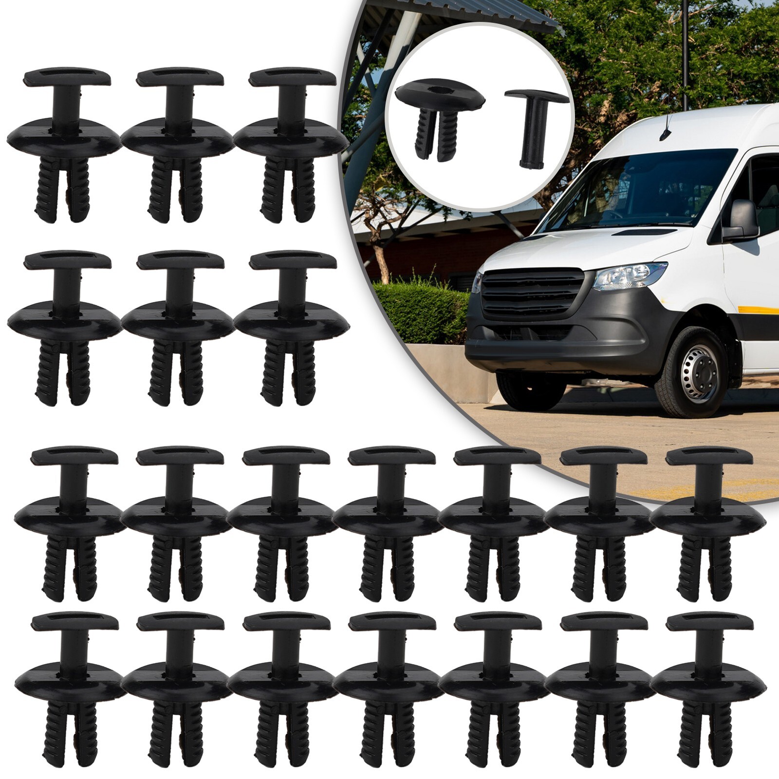 For Mercedes Sprinter & Vito Wheel Arch Lining Trim Clips Set of 20pcs ...