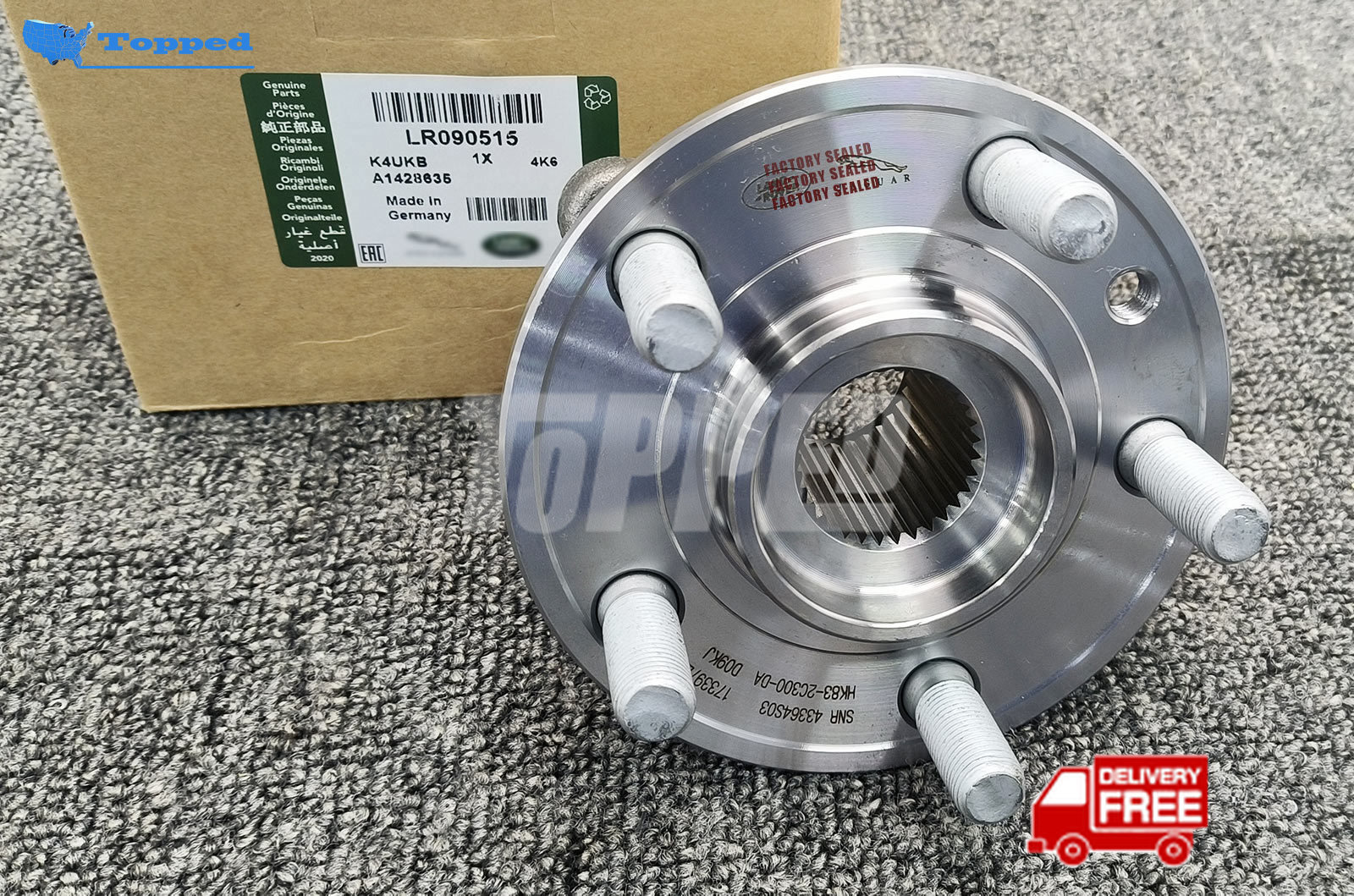 LR090515 Front Wheel Hub Bearing For Land Rover Range Rover Velar ...