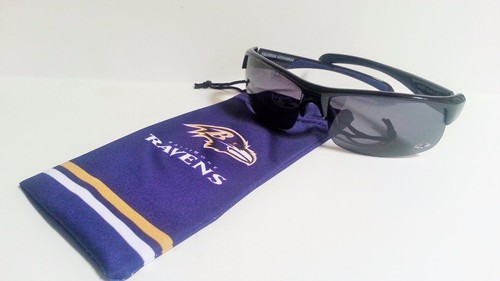 NFL Football Polarized Sport Wrap Team Sunglasses with Storage Pouch ...