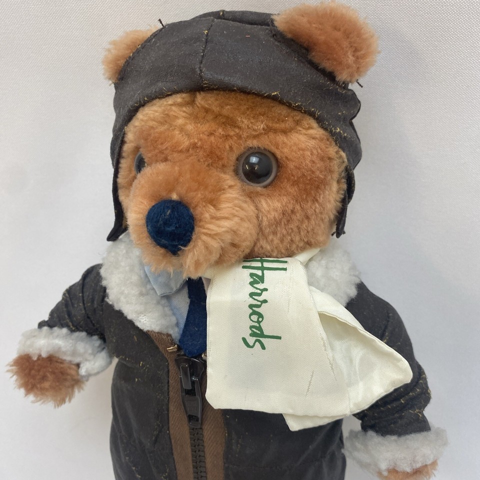 Harrods Aviator Aviation Pilot Flying Teddy Bear 12" Retired Vintage ...