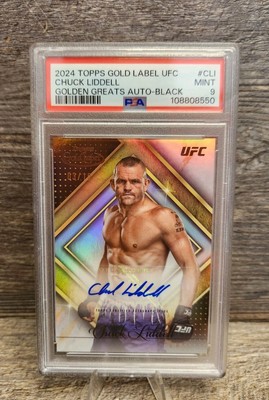 2024 Topps Gold Label UFC Chuck Liddell Golden Greats Black Auto /10 ...