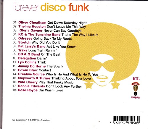 Forever Disco F OLIVER CHEATHAM - THELMA HOUSTON - GLORIA GAYNOR - KC ...