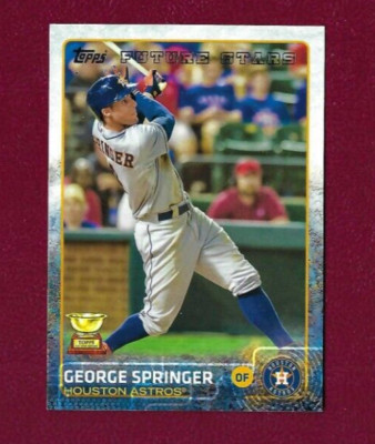 2015 Topps Series 1 #318 George Springer Houston Astros Baseball Card ...