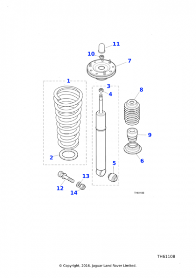 Jaguar XK8 1997-2006 Front Upper Strut Shock Mount MJA2170BD GENUINE | eBay