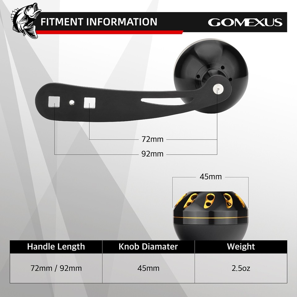 GOMEXUS Power Handle for Penn Squall Star Drag Lever Wind Fathom Star ...