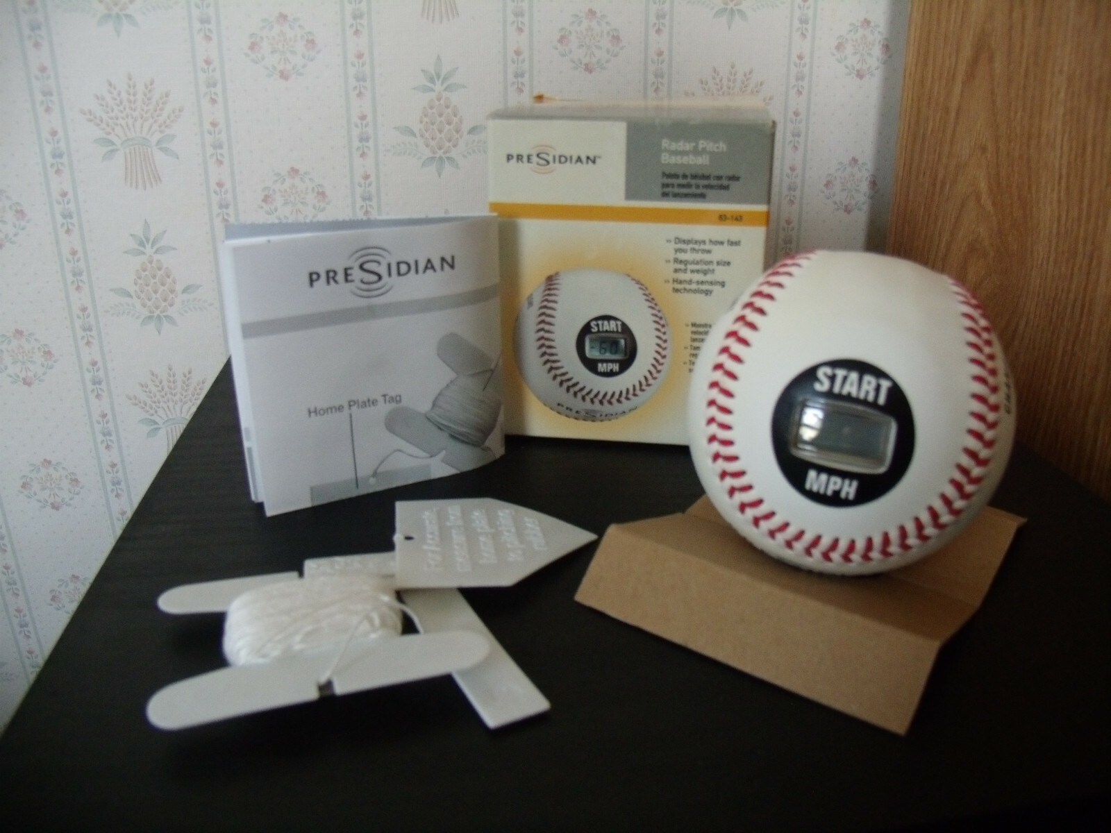 PRESIDIAN RADAR PITCH BASEBALL, MANUAL, DISTANCE MEASURING STRING NEW ...