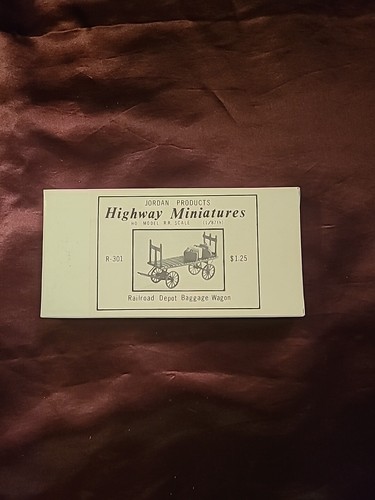 Jordan Products Highway Miniatures R-301, Railroad Depot Baggage Wagon ...