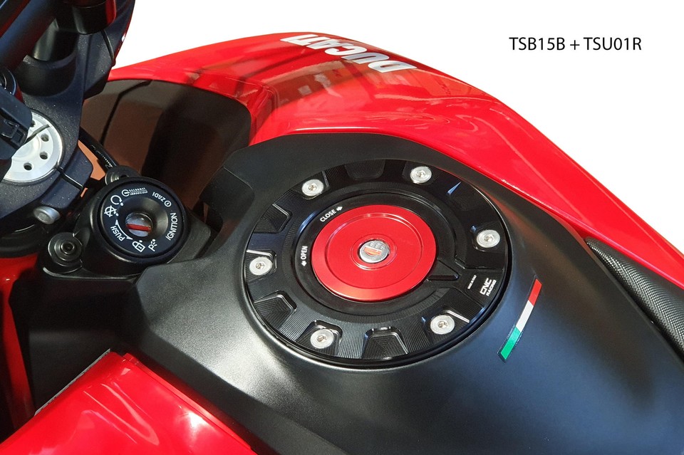 CNC tank cap key lock Moto Guzzi V85 Tt 2020 E4 red | eBay
