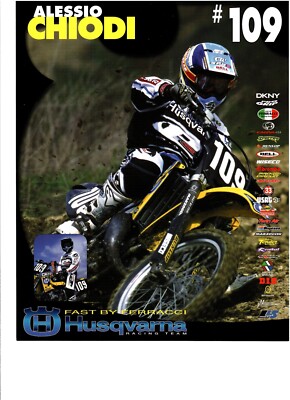 Vintage 1999 Alessio Chiodi Poster Card Ferracci Husqvarna Motocross ...