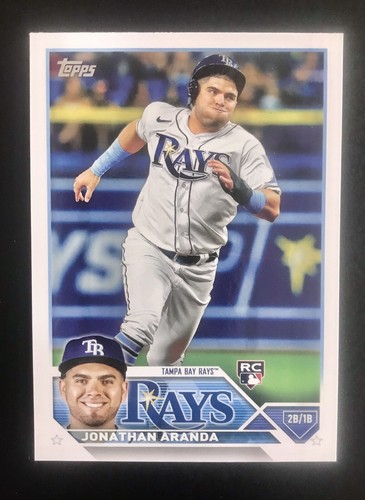 2023 Topps Series 1 #154 Jonathan Aranda Rookie RC Tampa Bay Rays ...