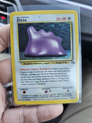 Pokemon DITTO Fossil Set Holo Rare 3/62 1999 | eBay
