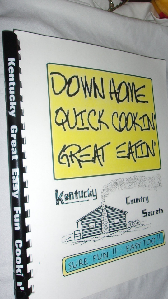 NEW KENTUCKY COOKBOOK, LARGE PRINT, NO NONSENSE RECIPES W/MOST INGRED ...
