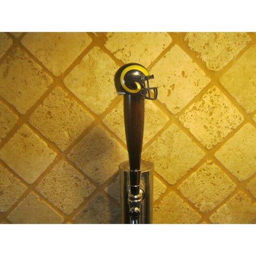 NFL Rams Beer Tap Handle Team Los Angeles Football Kegerator Brown Wood ...
