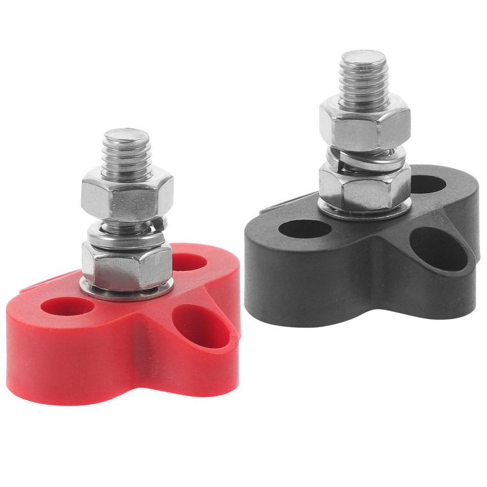 2pcs Terminal Block Battery Power Terminal Blocks Stainless Steel ...