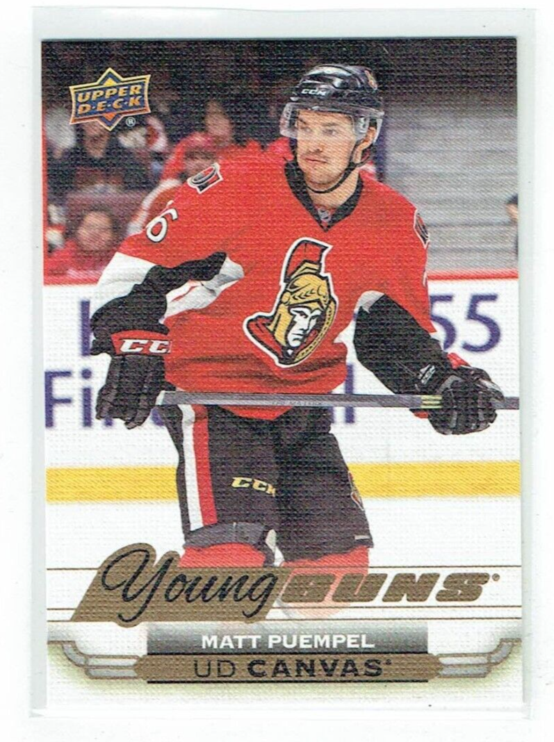 15-16 UD Upper Deck Series One Young Guns Matt Puempel Rookie Canvas | eBay