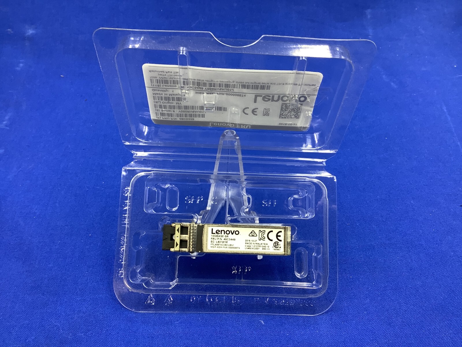 Lenovo Blade BNT 46c3448 10gbase-sr SFP Transceiver Module 46C3449 for ...