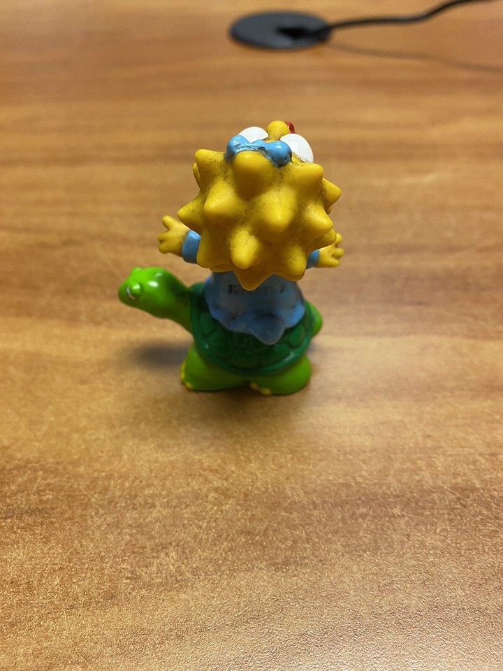 Vintage 1990 The Simpsons • Toy Figure MAGGIE Riding a Turtle | eBay