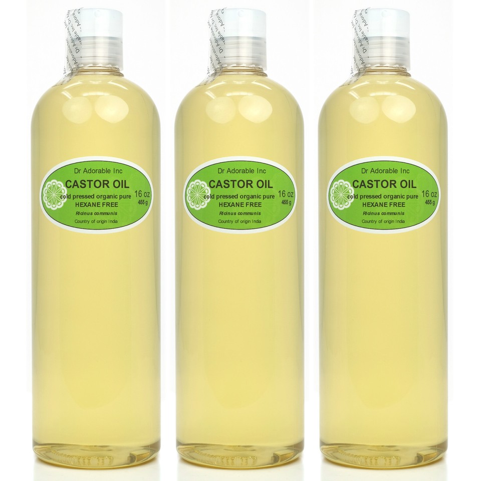 PURE CASTOR OIL ORGANIC COLD PRESSED HEXANE FREE RAW VIRGIN 2 OZ -UP TO ...