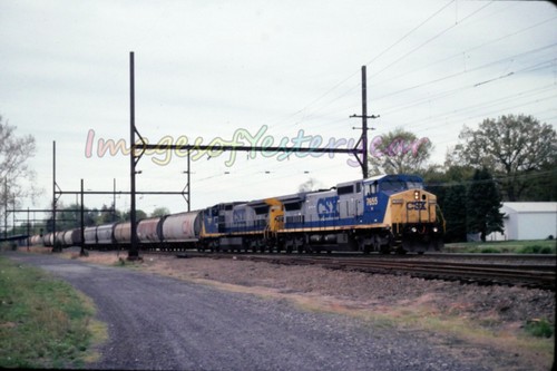 Vtg 90's Orig Photo Slide #640 CSX Locomotive bb090 | eBay