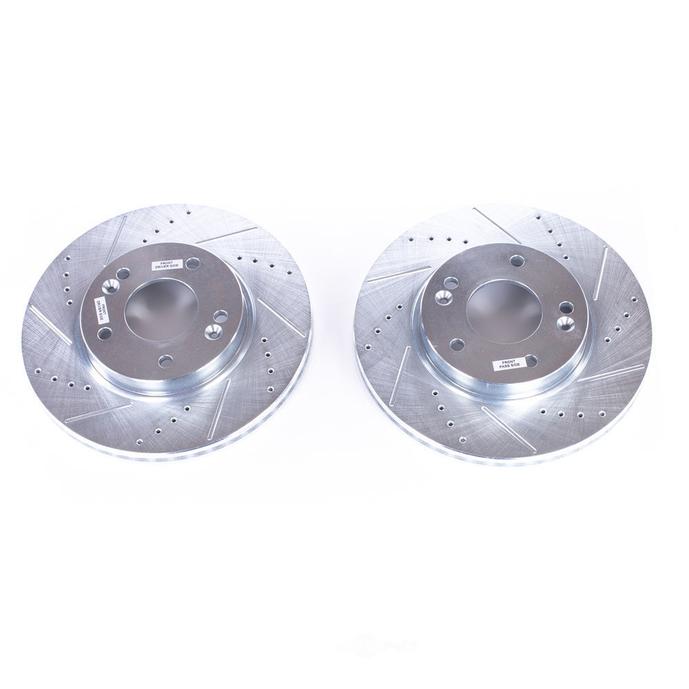 Disc Brake Rotor Set-Front Drilled, Slotted and Zinc Plated Brake Rotor ...