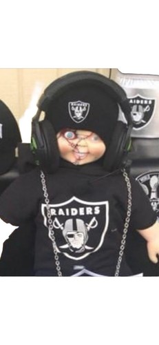 🔥LAS VEGAS RAIDERS CHUCKY PLUSH JOHN GRUDEN FIGURE 1 Of A KIND A MUST ...