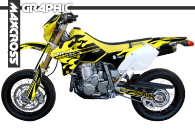 SUZUKI DRZ400S DRZ400SM DRZ400E MAXCROSS GRAPHICS FULL KIT DECALS ...