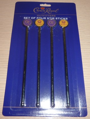 Crown Royal Outfitters Stir Sticks, a Set Of Four Metal Beverage ...