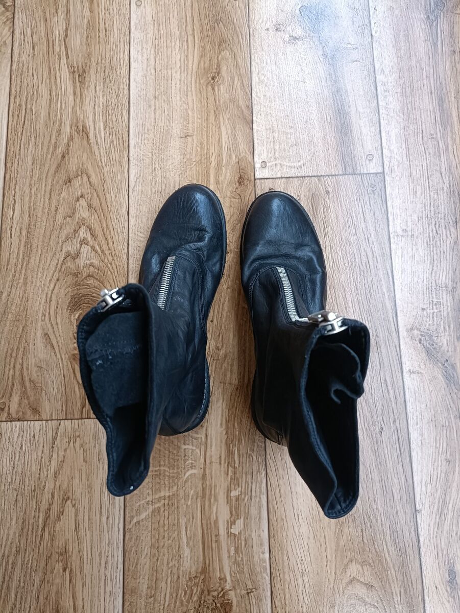 GUIDI 310 FRONT ZIP LEATHER BOOTS SIZE 36 EU, 5.5 US, 3.5 UK GUIDI 310 FRONT ZIP LEATHER BOOTS SIZE 36 EU, 5.5 US, 3.5 UK