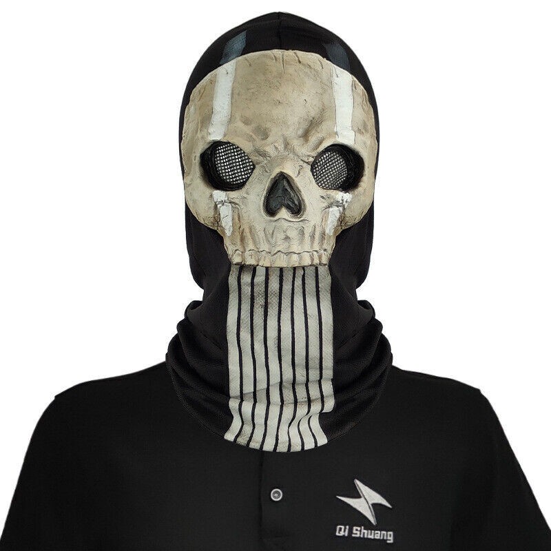 Call of Duty Skull Ghost Full Mask Cosplay Warzone Balaclava Skull ...