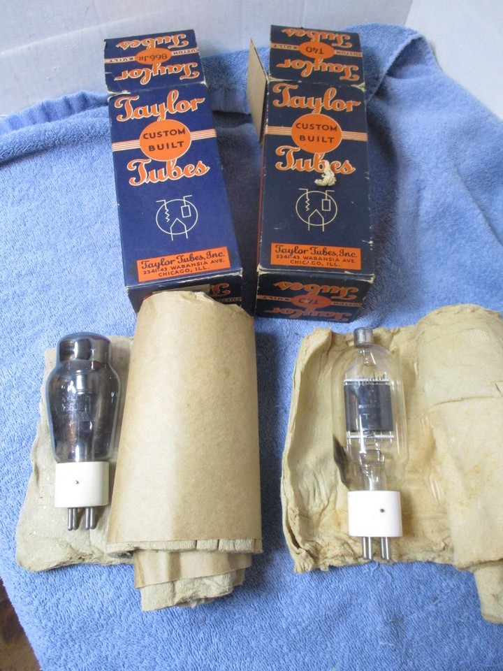 2 Taylor 866 jr. And T40 Rectifier Gas Tube Ham Radio Transmitter | eBay