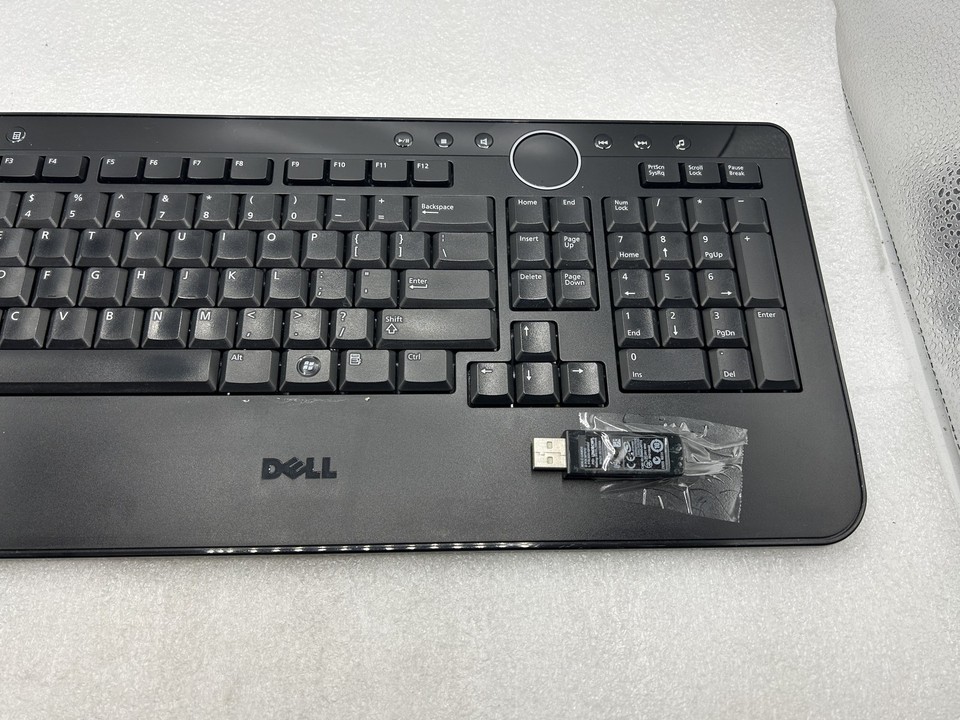 Dell Wireless Black Keyboard M756C Y-RBP DEL4 USB iR Receiver C-UAM35 ...