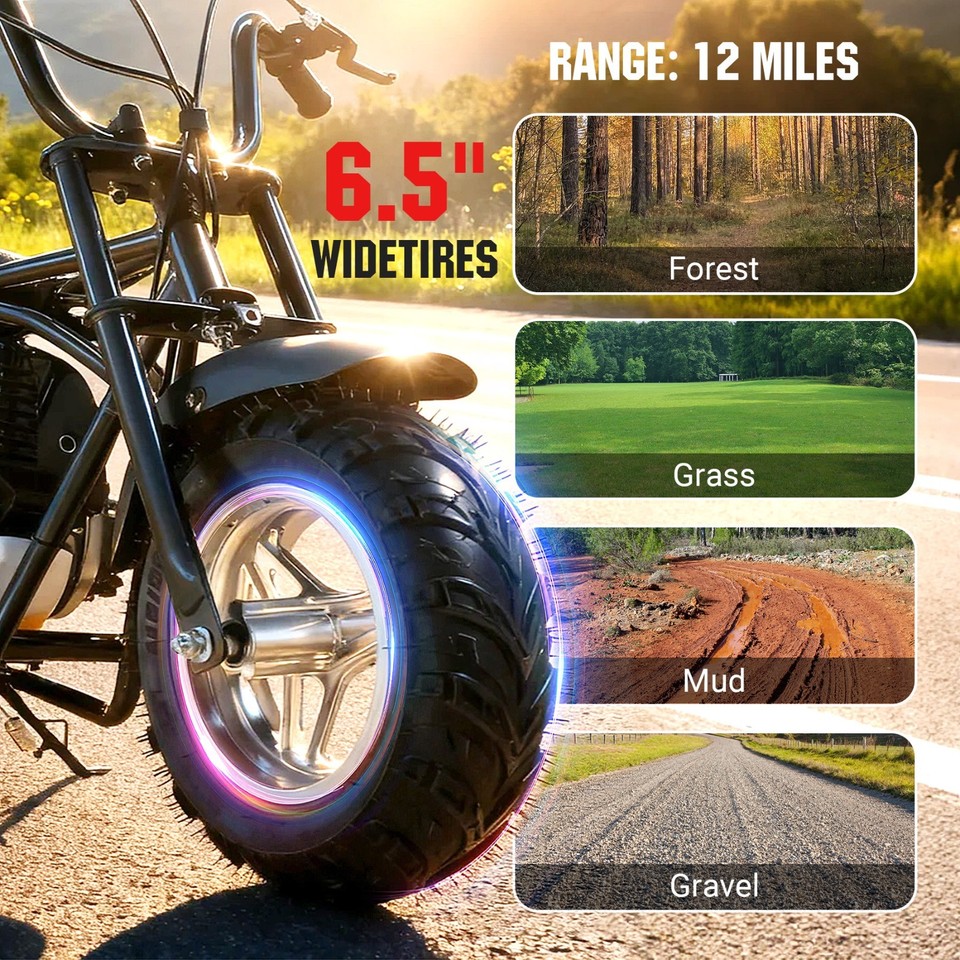 Oryxearth 37.7CC Mini Dirt Bike 4 Stroke Gas Power Off Road Motorcycle ...