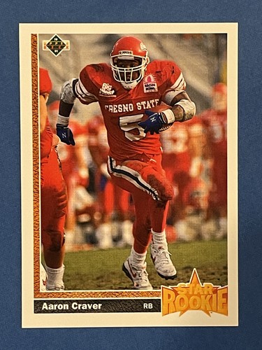 Aaron Craver 1991 Upper Deck Rookie #19 Miami Dolphins | eBay