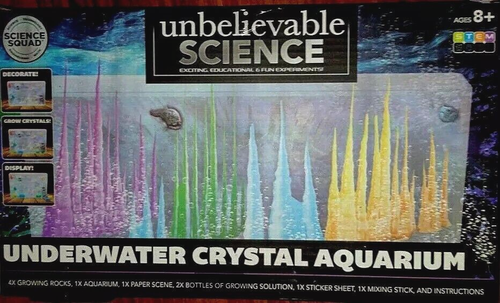 Science Squad Unbelievable Science Underwater Crystal Aquarium - NEW ...